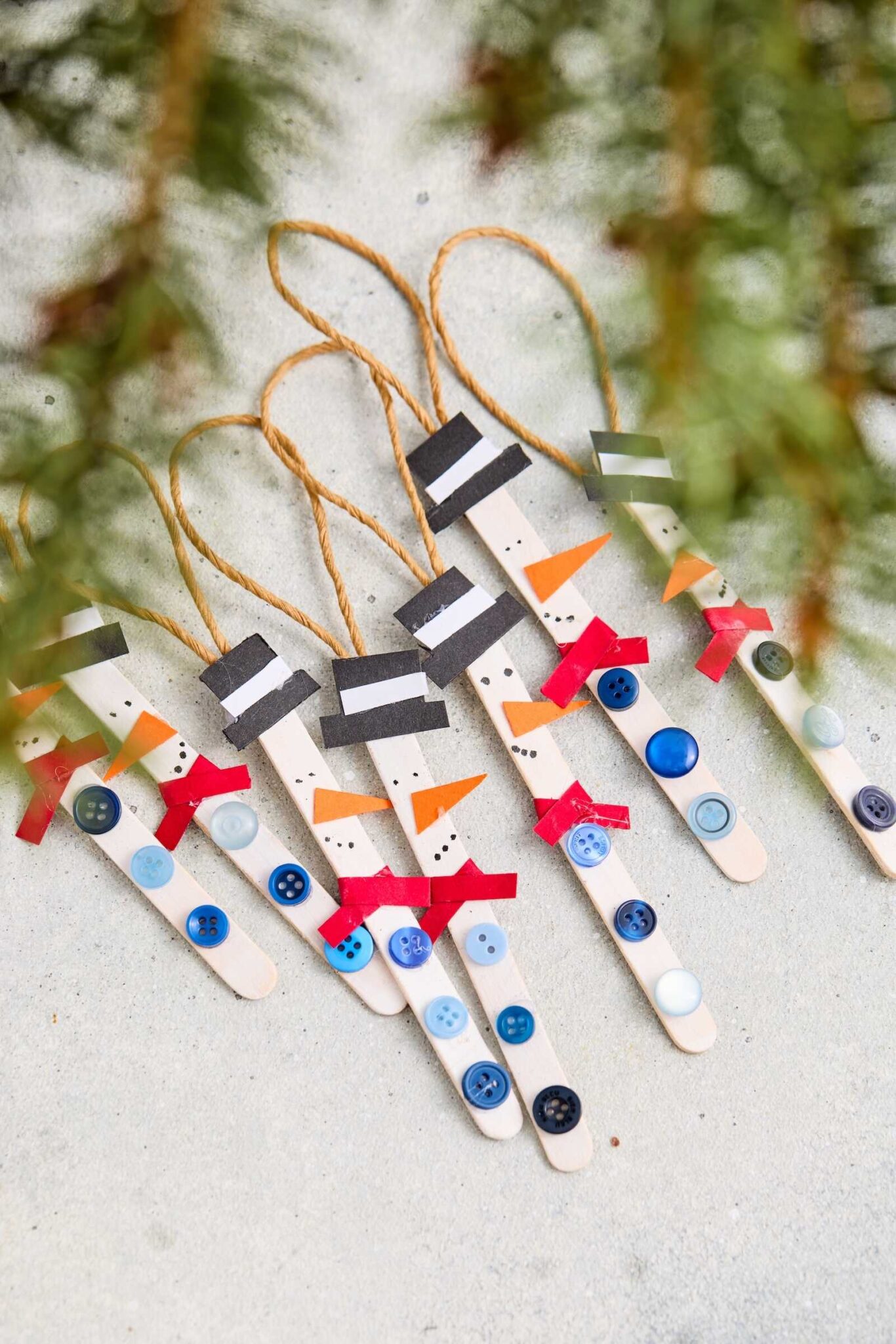 Popsicle Stick Snowman Ornament – A Cute & Easy DIY Christmas Craft for ...